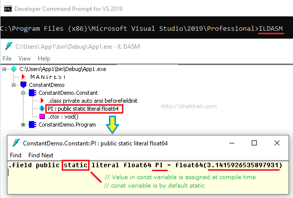 Difference Between Constant, Static and ReadOnly In C# Difference Between Constant, Static and ReadOnly In C#