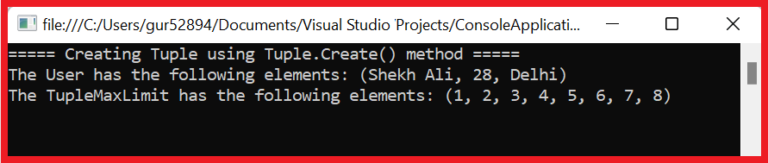 C Tuple How To Work With A Tuples In C Shekh Alis Blog